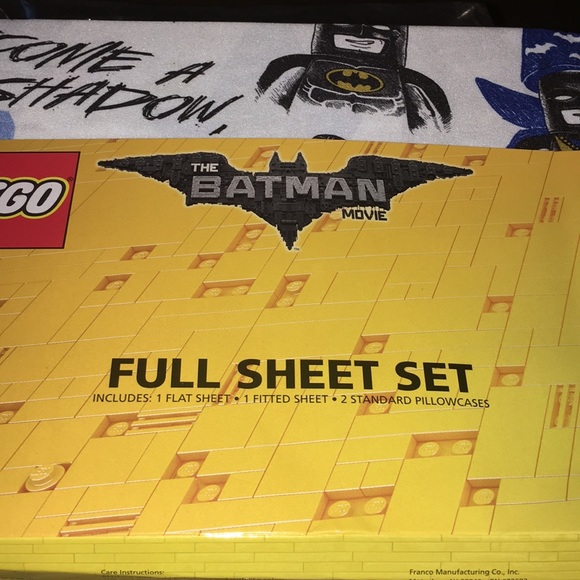 Lego | Bedding | New Full Batman Sheet Set | Poshmark